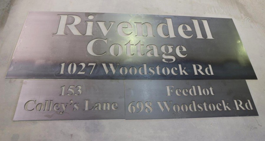 Laser Cut Property Signs
