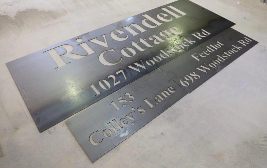 Laser Cut Property Signs
